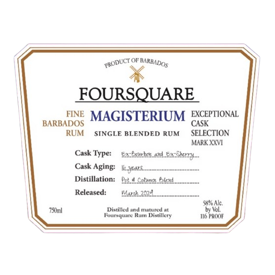 Foursquare Rum Distillery Magisterium – PB Express