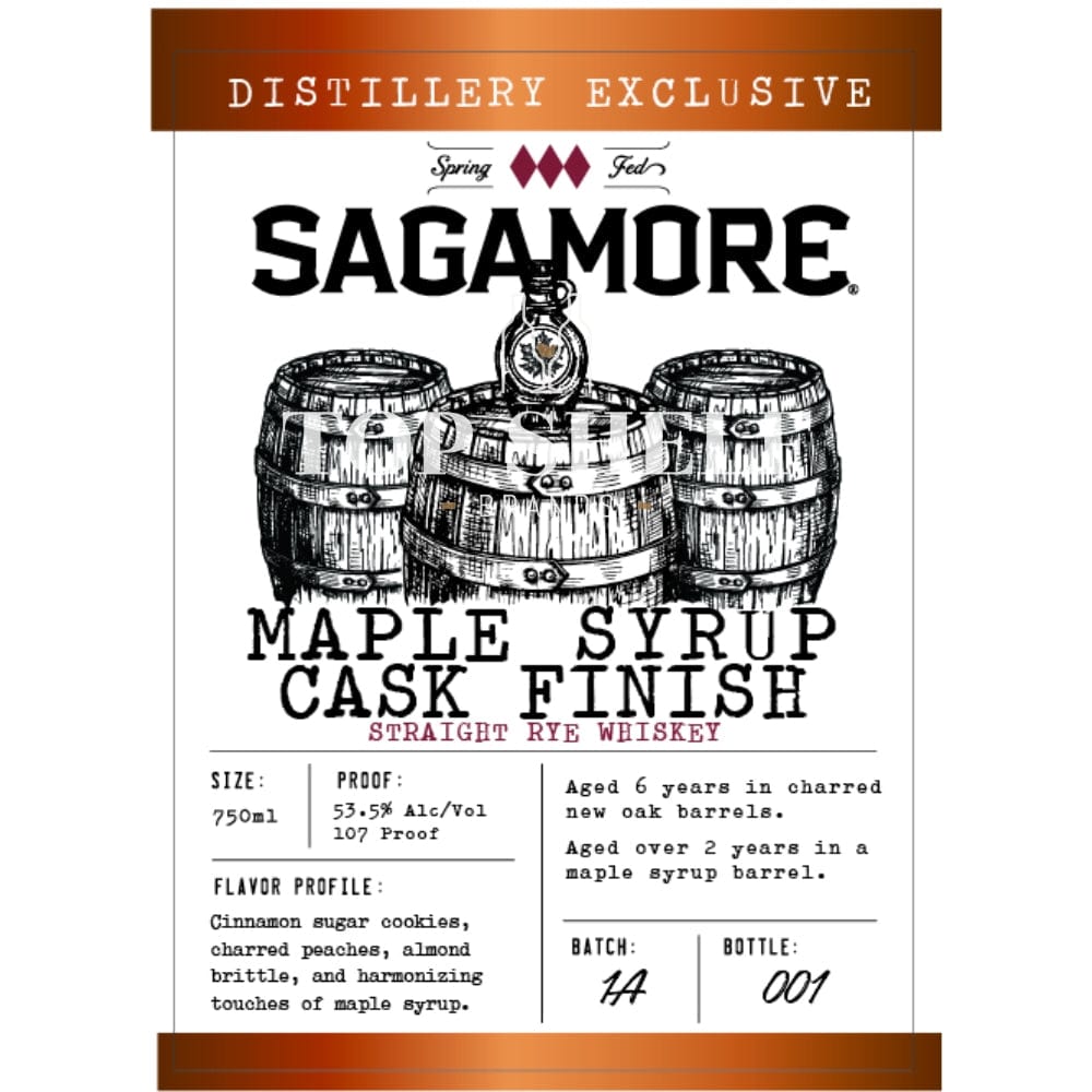 Buy Sagamore 8 Year Old Maple Syrup Cask Finish Straight Rye Online ...