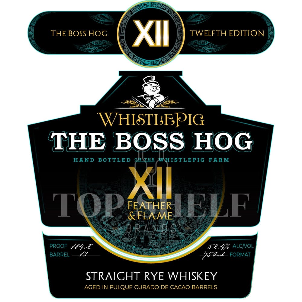 Buy WhistlePig The Boss Hog XII Feather & Flame Online – PB Express