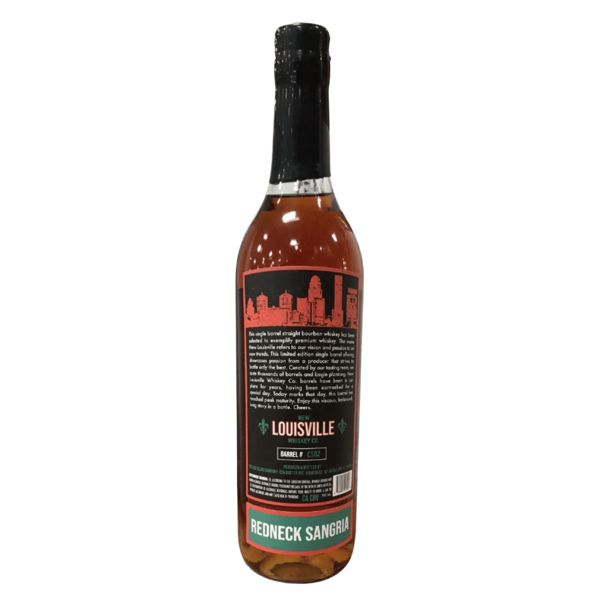 Nulu New Louisville Whiskey Co. 8 Year Bourbon 'Redneck Sangria' 133 P ...