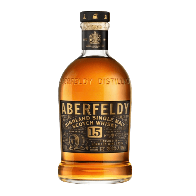Aberfeldy 15 Year Old Single Malt Scotch Finished in Semillion Cadilla ...